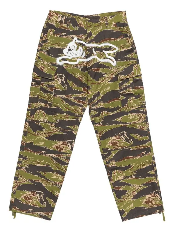 ICECREAM Cotton Cargo Trousers - Brown