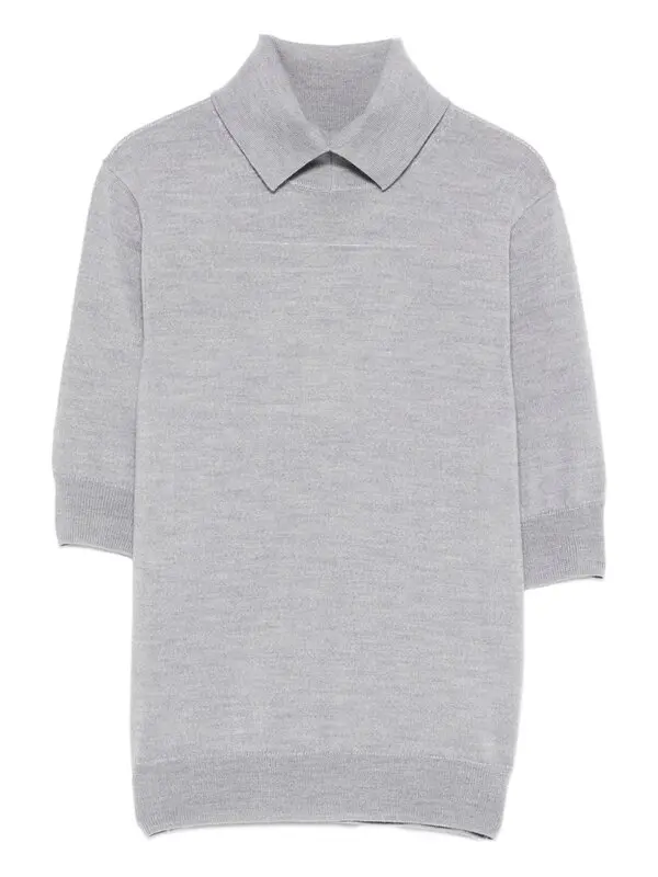 HERSKIND Perry Wool Sweater - Light Grey