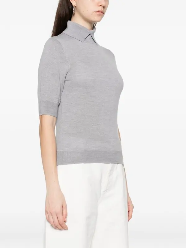 HERSKIND Perry Wool Sweater - Light Grey