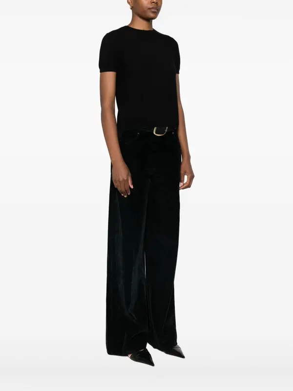 LISA YANG Ira Cashmere T-shirt - Black