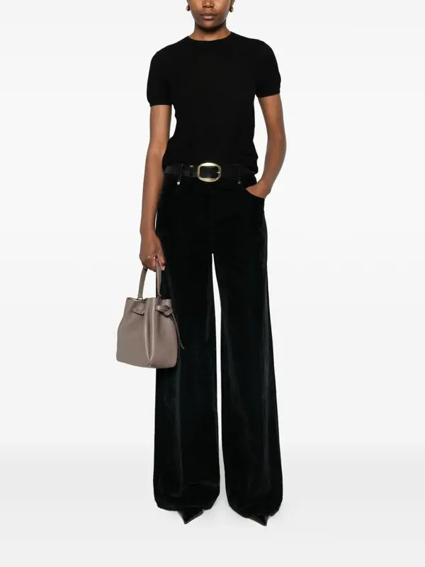 LISA YANG Ira Cashmere T-shirt - Black