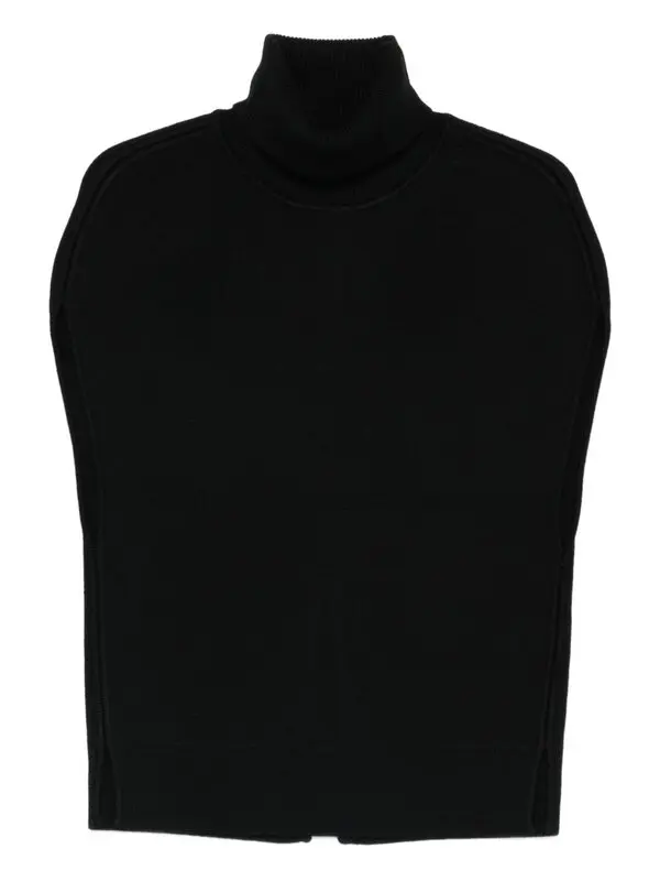 TOTEME Sleeveless Wool Top - Black