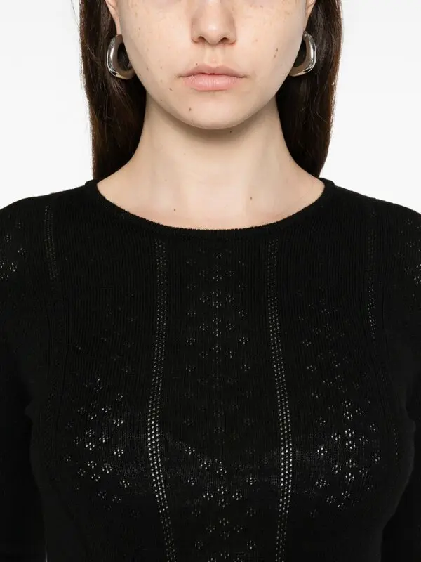 HERSKIND Wool Crewneck Sweater - Black