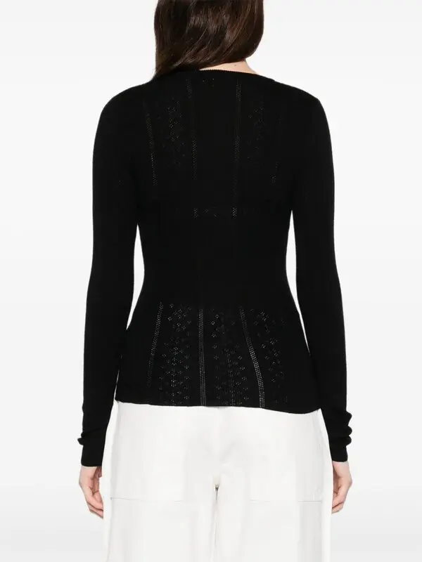 HERSKIND Wool Crewneck Sweater - Black