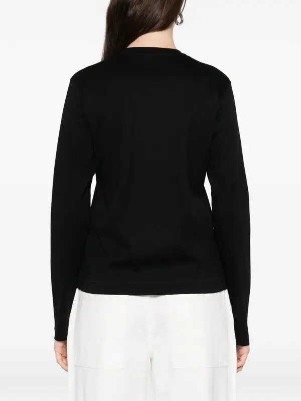 HERSKIND Cotton Crewneck Sweater - Black