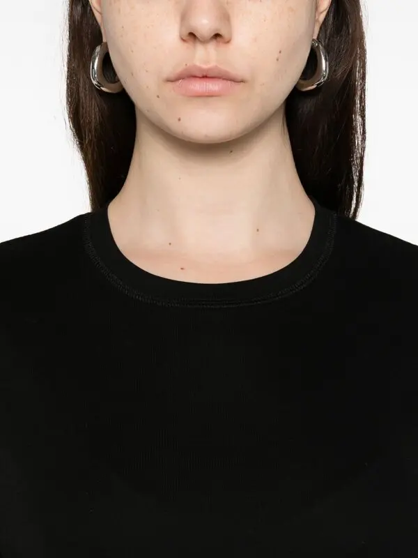 HERSKIND Cotton Crewneck Sweater - Black