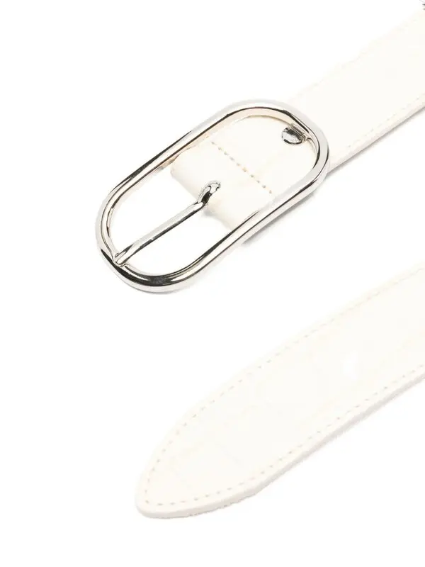 HERSKIND Hannah Leather Belt - White
