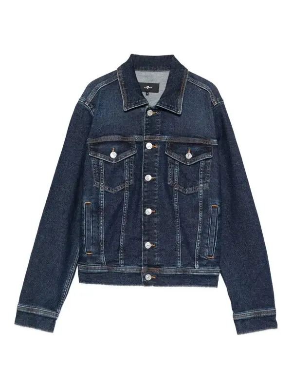 SEVEN Denim Trucker Jacket - Blue