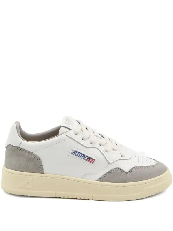 AUTRY Medialist Low Leather Sneakers - Grey