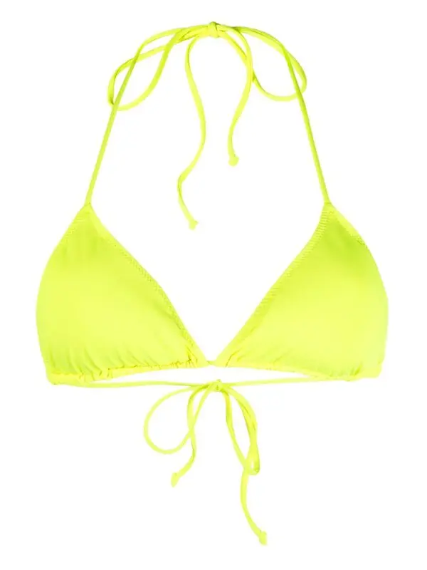 MC2 SAINT BARTH Leah Triangle Bikini Top - Yellow