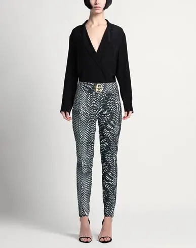 BABYLON Skinny Fit Embellished Pants - Black
