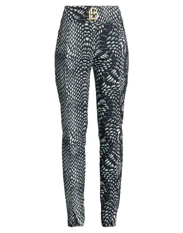 BABYLON Skinny Fit Embellished Pants - Black