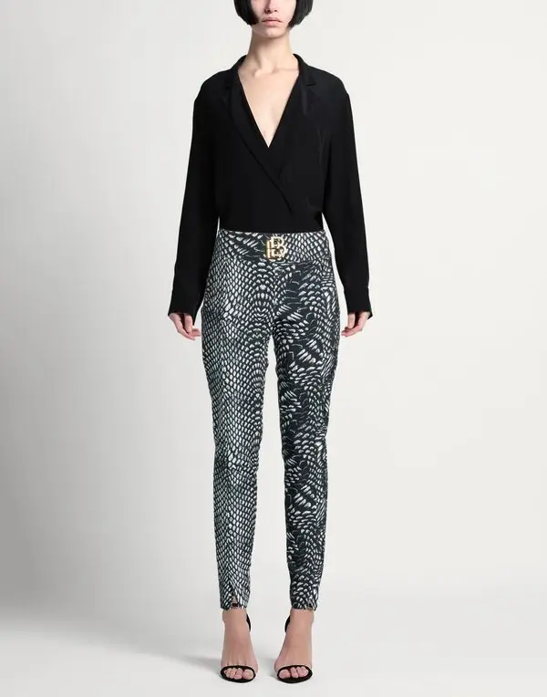 BABYLON Skinny Fit Embellished Pants - Black