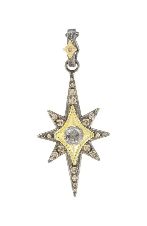 Armenta Star Diamond Pendant Enhancer - Silver/gold