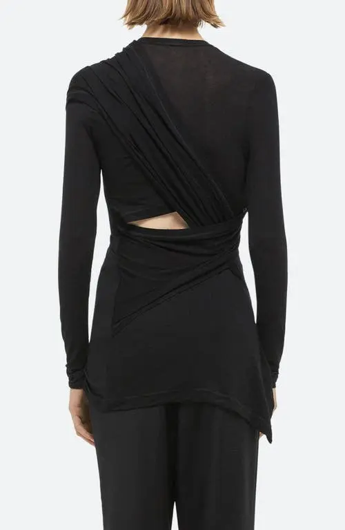 Helmut Lang Protection Draped Asymmetric Top