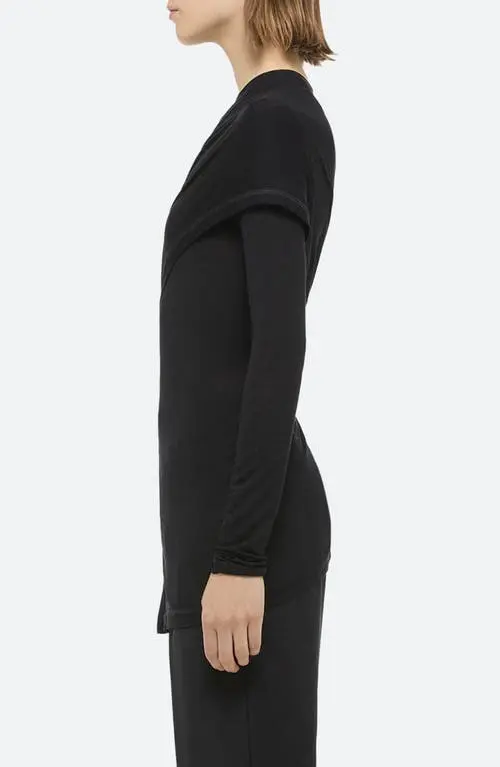 Helmut Lang Protection Draped Asymmetric Top