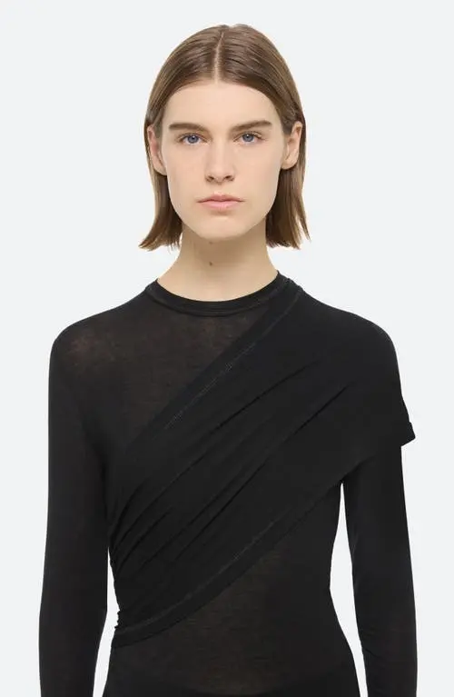 Helmut Lang Protection Draped Asymmetric Top