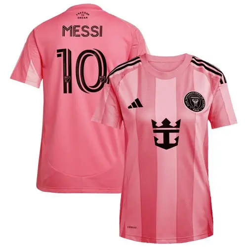 Adidas Lionel Messi Inter Miami Cf 2025 Euforia Replica Player Jersey - Light Pink