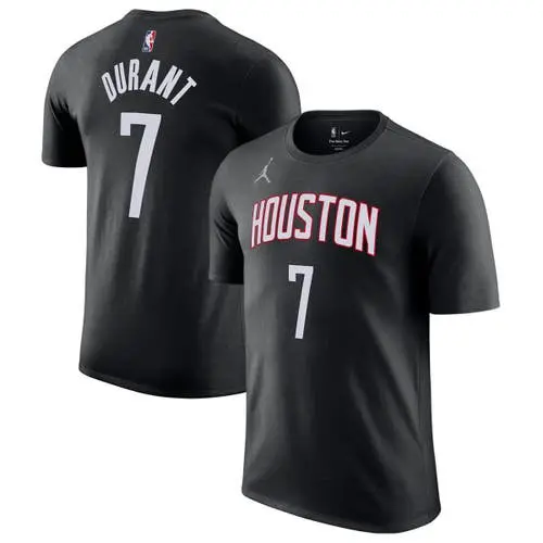 JORDAN BRAND Kevin Durant Houston Rockets Statement Edition Name & Number T-shirt - Black