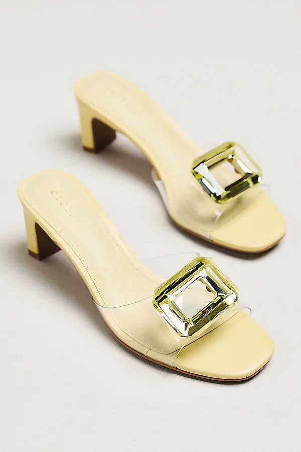 CECELIA NEW YORK Park Avenue Jewel Heels - Yellow
