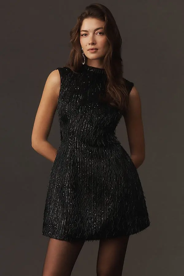 Bardot Christa Hourglass Beaded Mini Dress