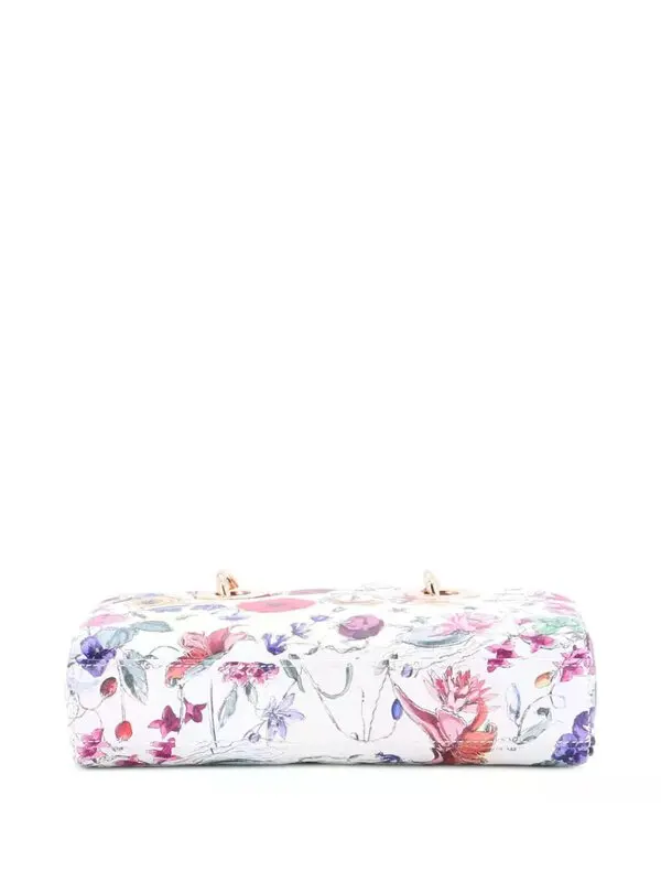 Dior Lady D-joy Printed Leather Small Satchel - Multicolour