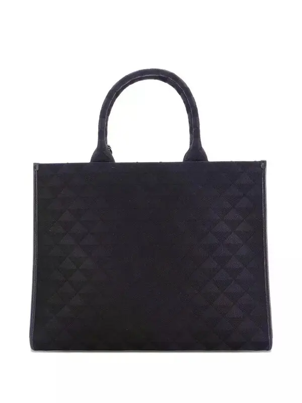 Prada Symbole Shopper Jacquard Large Tote Bag