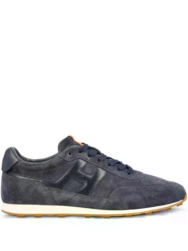 Hogan Logo-patch Sneakers - Blue