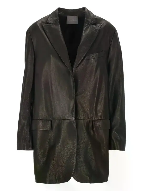 Lorena Antoniazzi Single-breasted Leather Coat