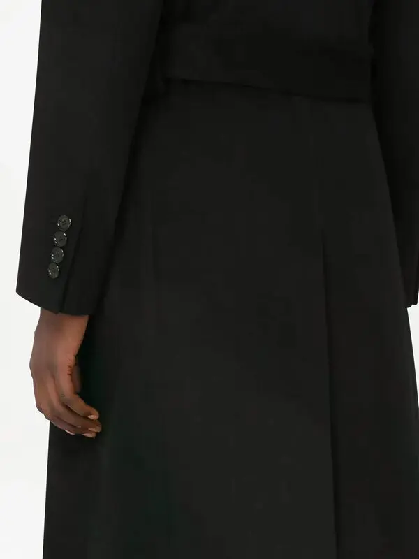 Dolce & Gabbana Belted Double-breasted Cashmere Coat - Black
