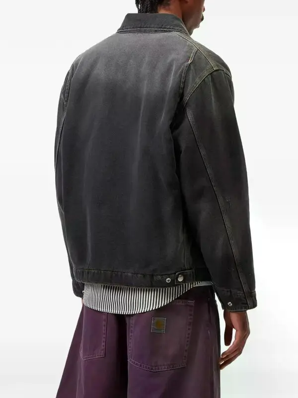 Carhartt Work In Progress Og Detroit Denim Jacket - Grey