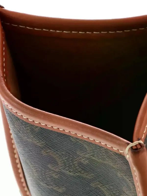 Celine Horizontal Cabas Triomphe Coated Canvas Mini Tote Bag