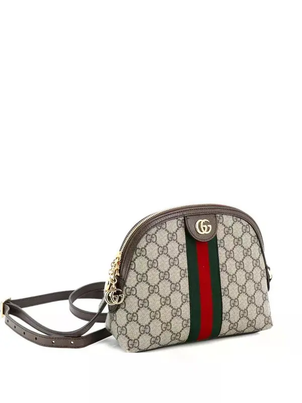 Gucci Ophidia Dome Gg Coated Canvas Small Shoulder Bag
