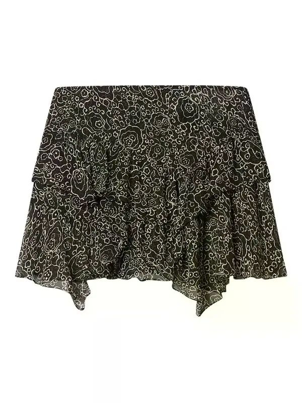 MARANT ETOILE Lolita Ruffled Skirt - Black