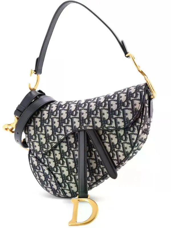 Dior Saddle Handbag Oblique Canvas - Blue