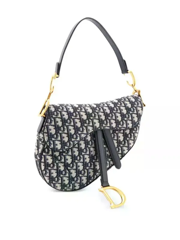 Dior Saddle Handbag Oblique Canvas - Blue