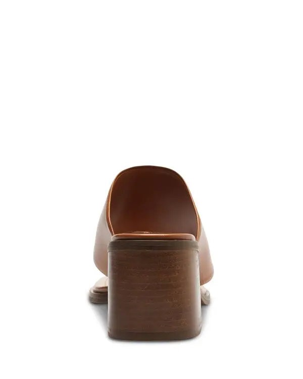 Schutz Martha Leather Thong Sandals - Miele