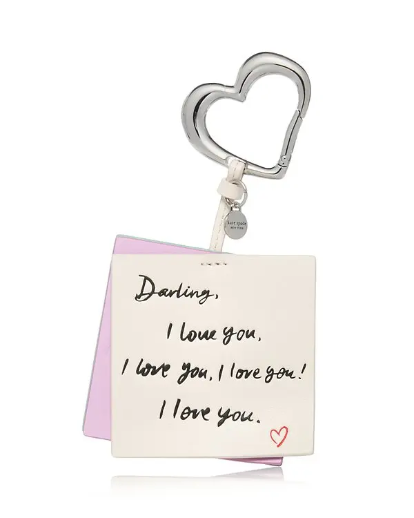 Kate Spade New York Charmed Love Notes Bag Charm - Cream