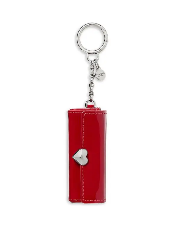 Kate Spade New York Charmed Patent Leather Lipstick Bag Charm - Dark Scarlet