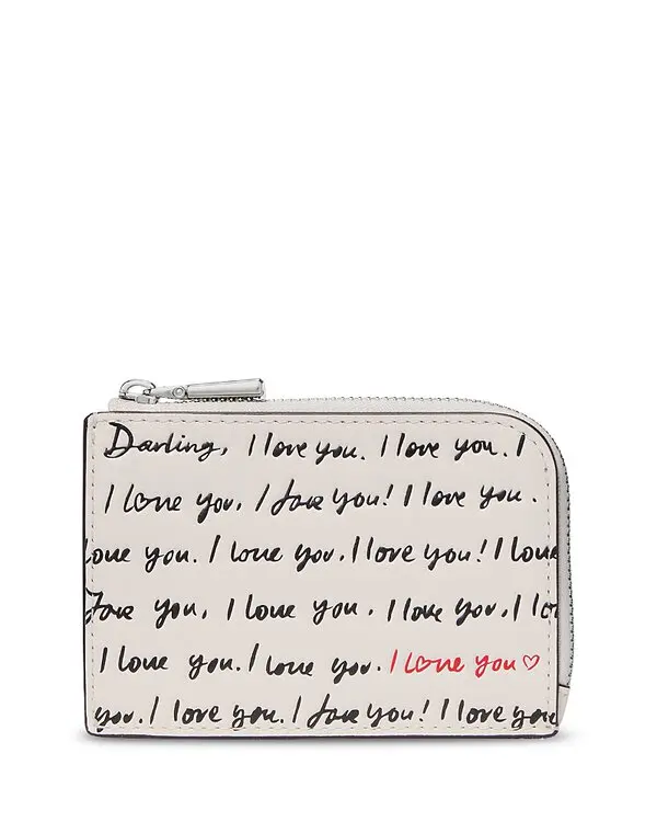 Kate Spade New York I Love You Mini Zip Card Case - Cream