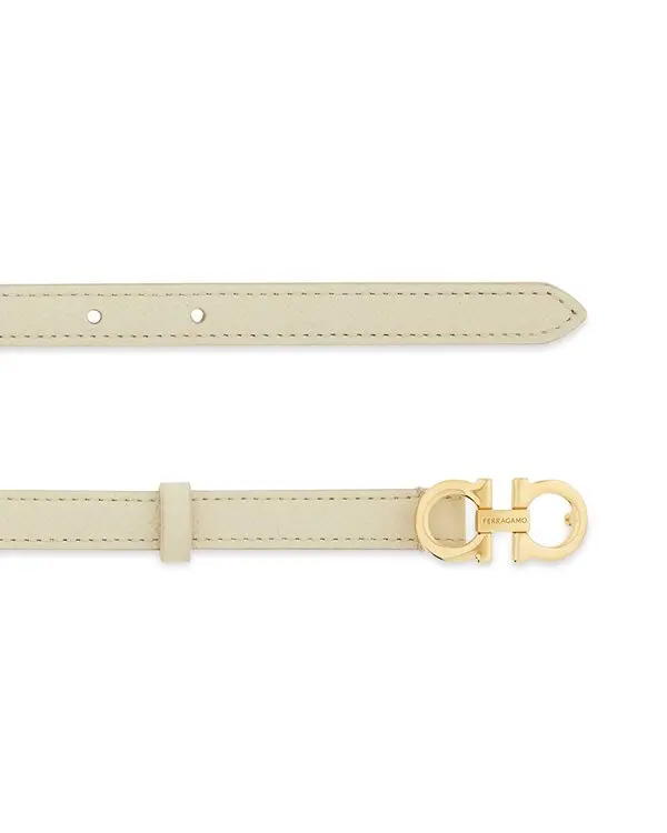 FERRAGAMO Gancini Fixed Leather Belt