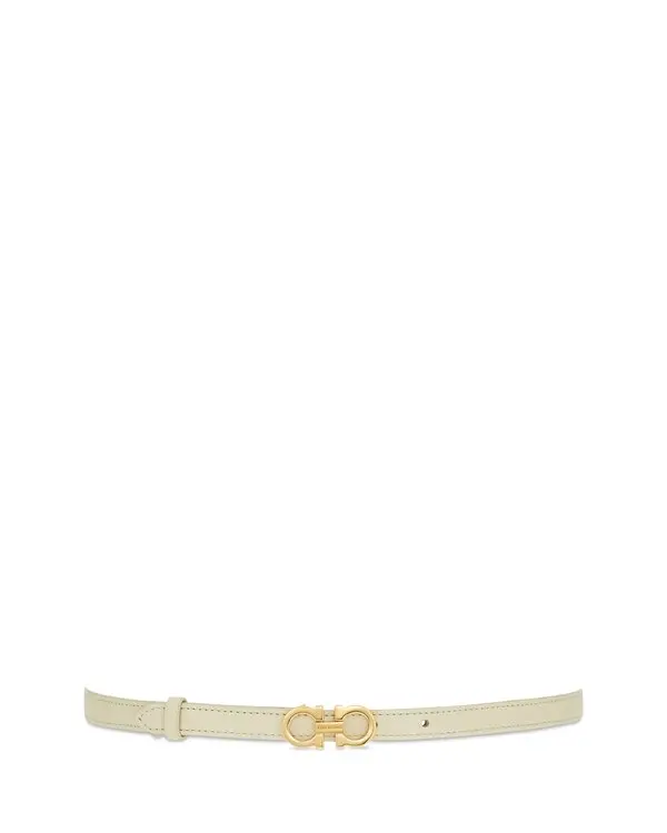 FERRAGAMO Gancini Fixed Leather Belt