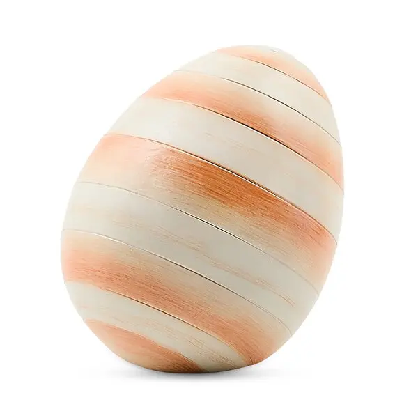 MACKENZIE-CHILDS Stripe Mini Egg - Coral