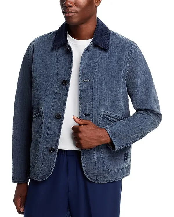 Paul Smith Removable Collar Jacket - Indigo