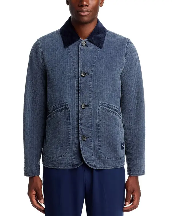 Paul Smith Removable Collar Jacket - Indigo