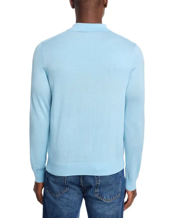 Paul Smith Merino Wool Long Sleeved Polo Sweater