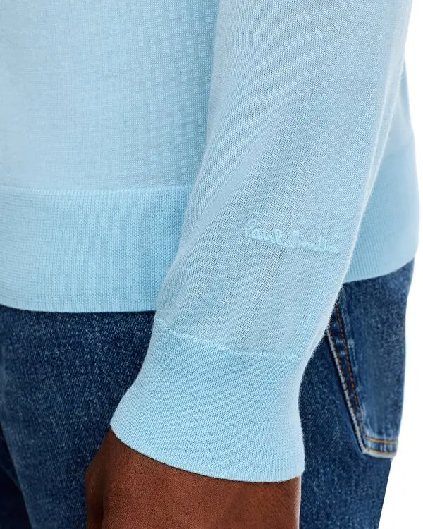 Paul Smith Merino Wool Long Sleeved Polo Sweater