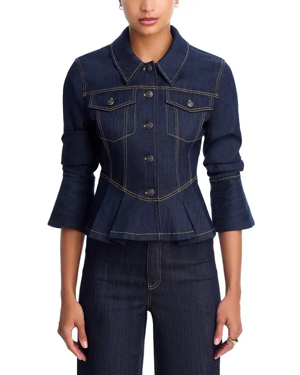 Cinq À Sept Scrunched Seraphine Denim Jacket