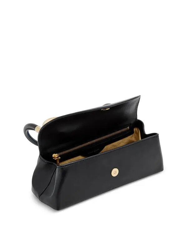 Cult Gaia Azariah Leather Shoulder Bag - Black