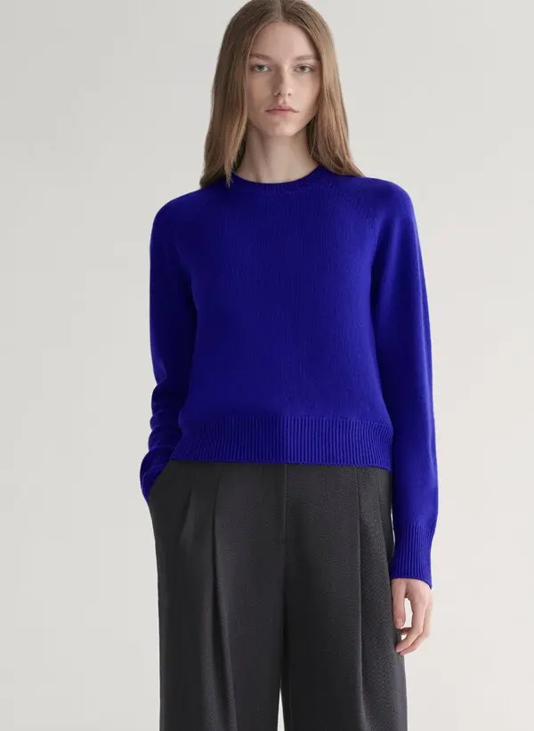 A.L.C. Ashtyn Cashmere Crew Neck Sweater - Cobalt